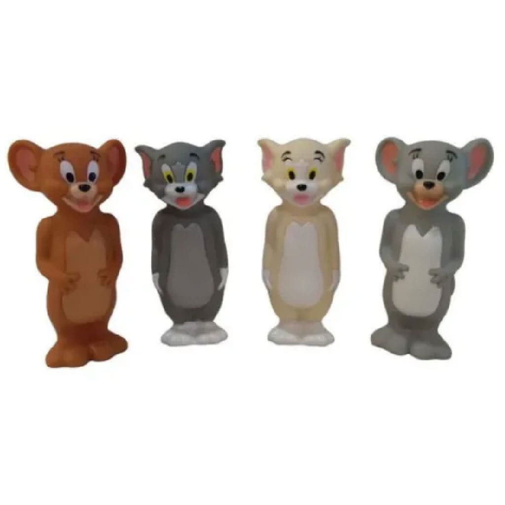 4pc Tom and Jerry Soft Rubber Toy Chu Chu – Playnpen